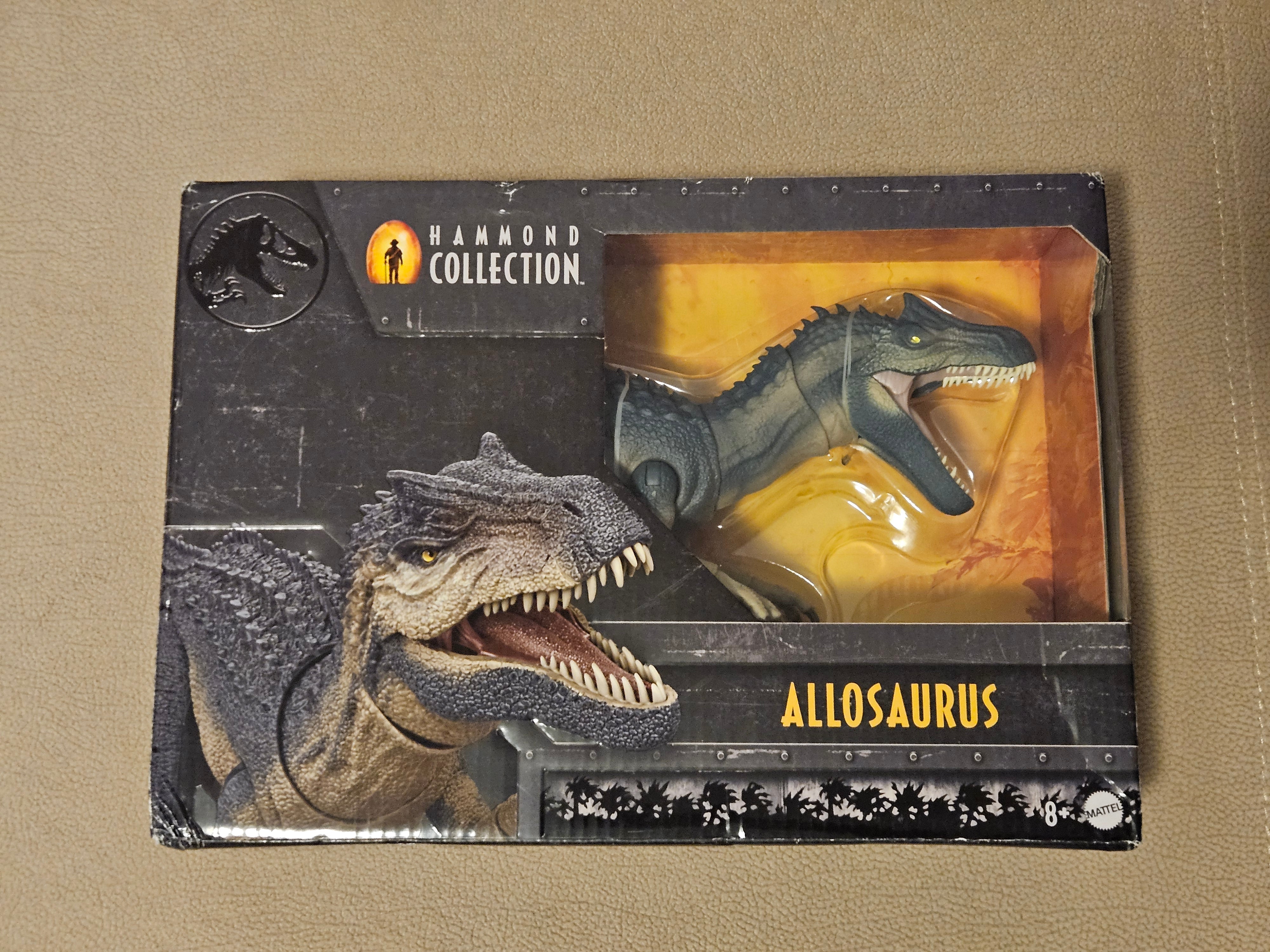 Mattel Jurassic World Hammond Collection Allosaurus Dinosaur Figure ...